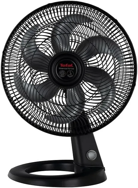 Tefal, Silence Force Desk Fan, 16 Inch, 3 Speeds, Black, VG4110EE - MASPAY